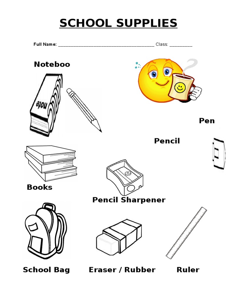 Vocabulary School Supplies | PDF