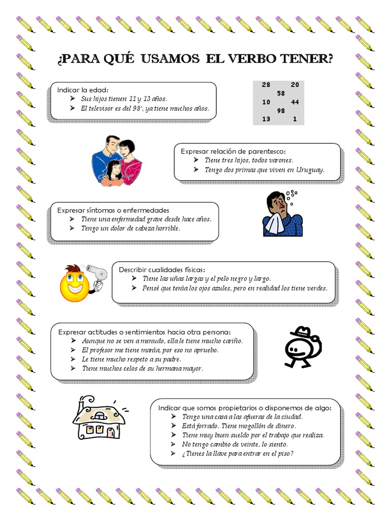 Verbo Tener Usos | PDF