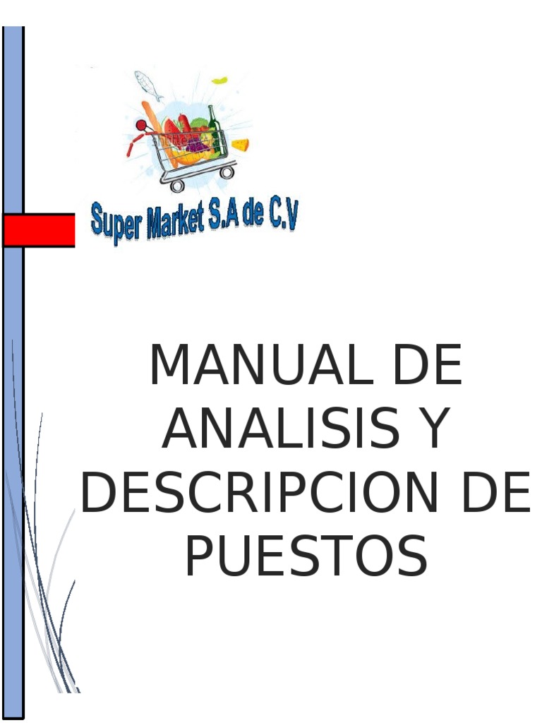 Manual de Analisis y Descripcion de Puestos | PDF | Recursos humanos | Contabilidad