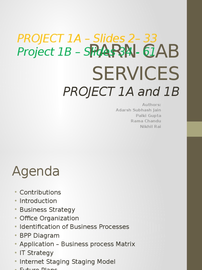 Cab Service Project | PDF | Customer Relationship Management | Analytics
