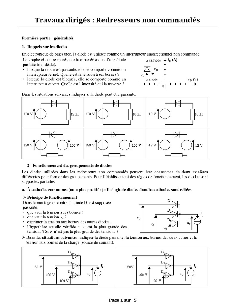 TD Redresseur PD3 | PDF | Redresseur | Diode