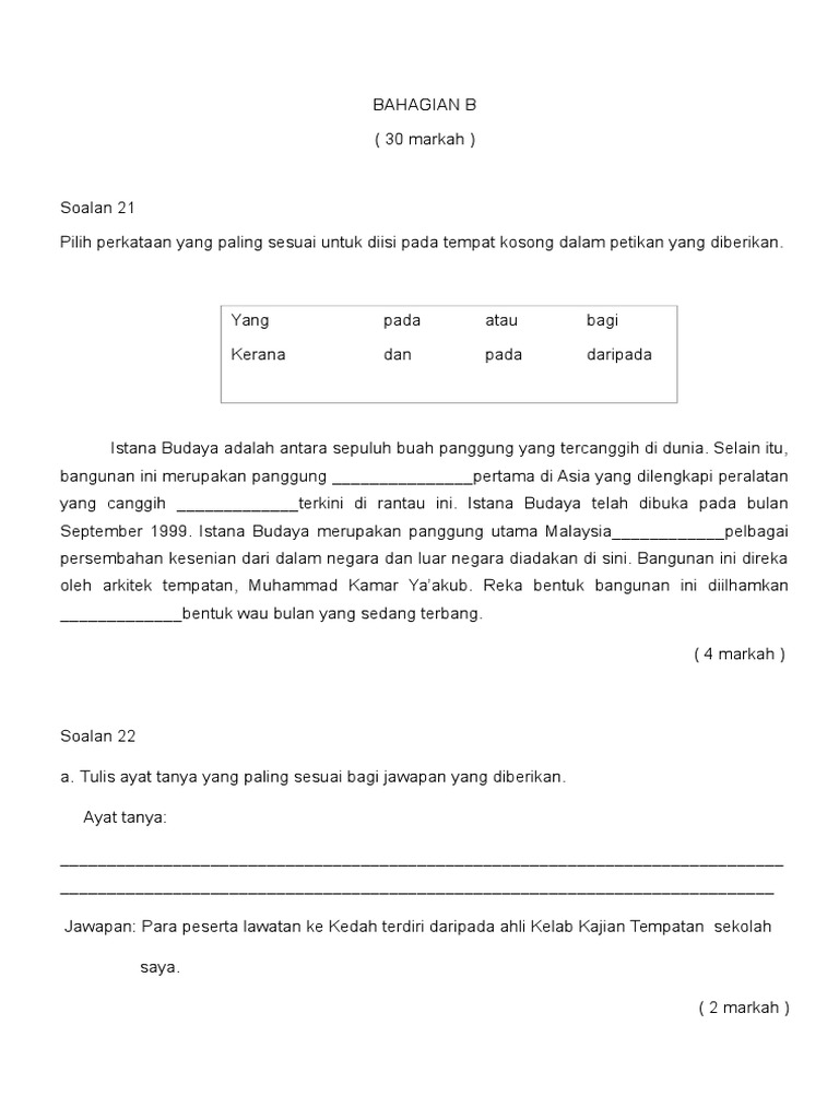 Bahagian B | PDF