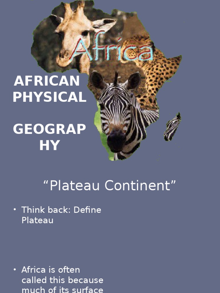 Africa Physical Geography | PDF | Nile | Sahara
