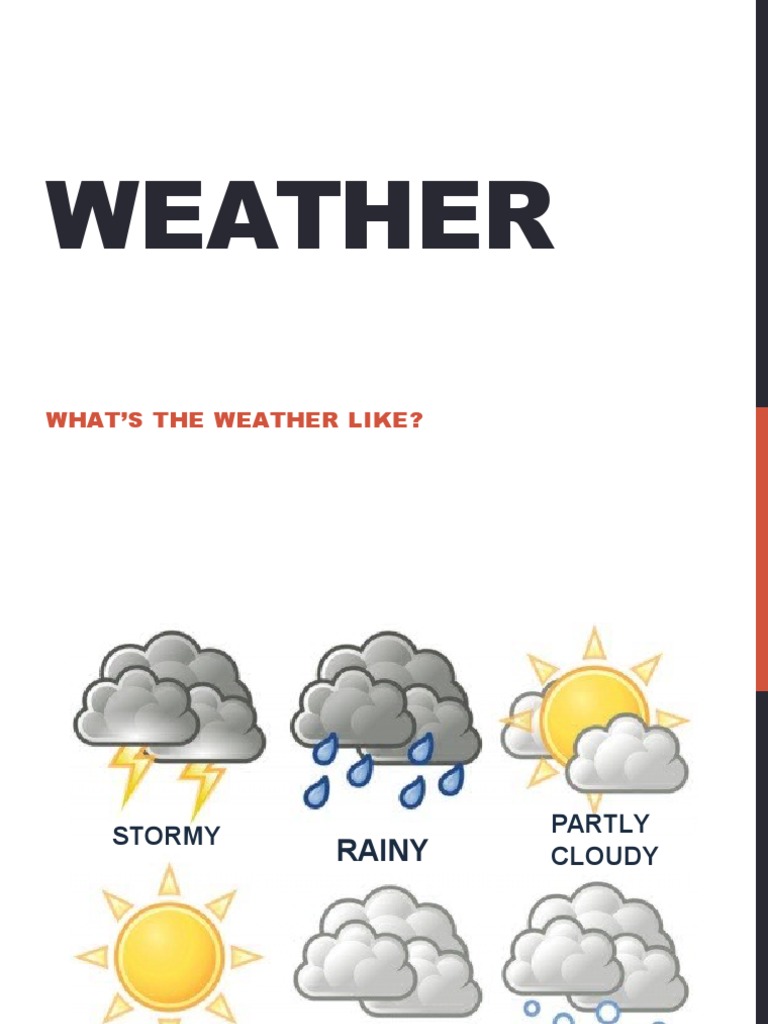 A Visual Guide to Common Weather Conditions and Brief Descriptions | PDF