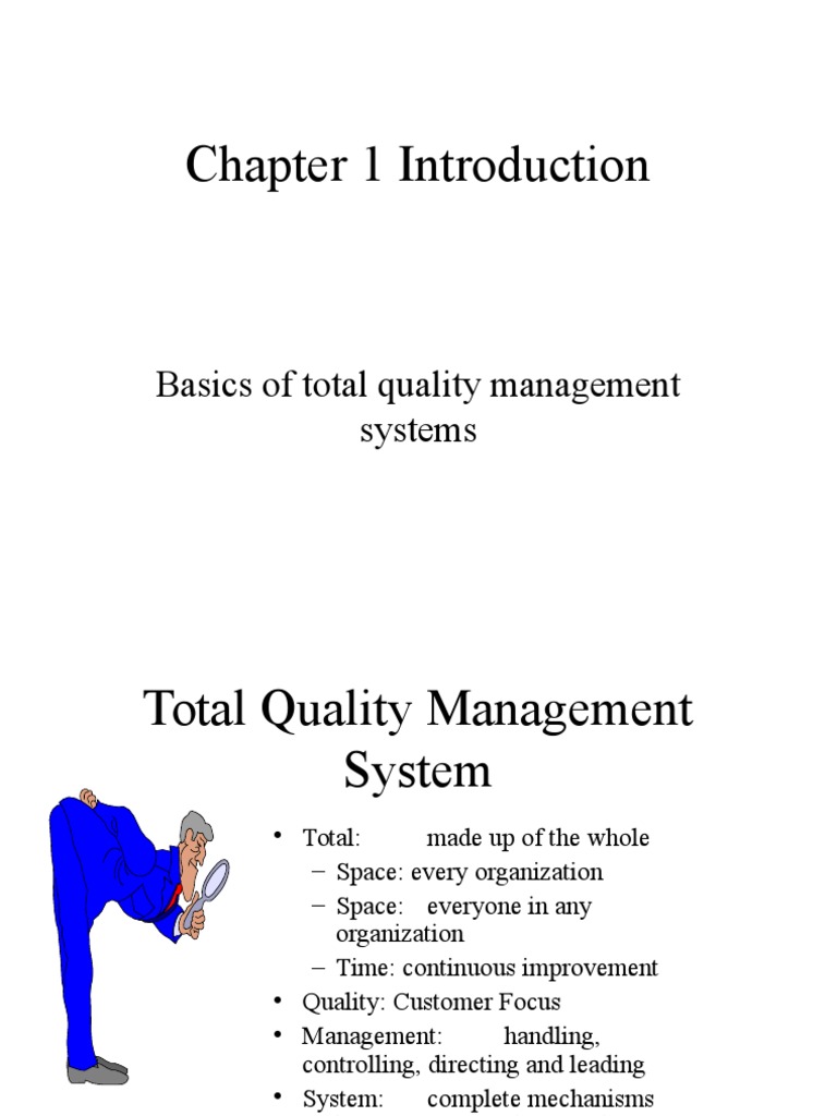 Chapter 1 Introduction: Basics of Total Quality Management Systems | PDF