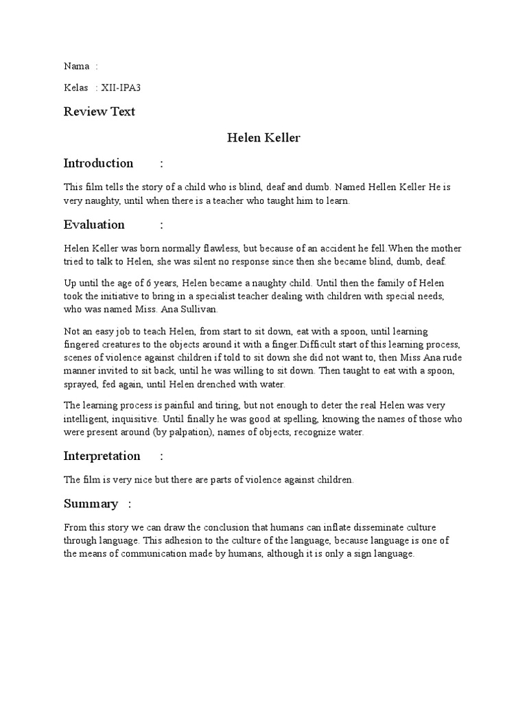 Helen Keller: Overcoming Adversity | PDF