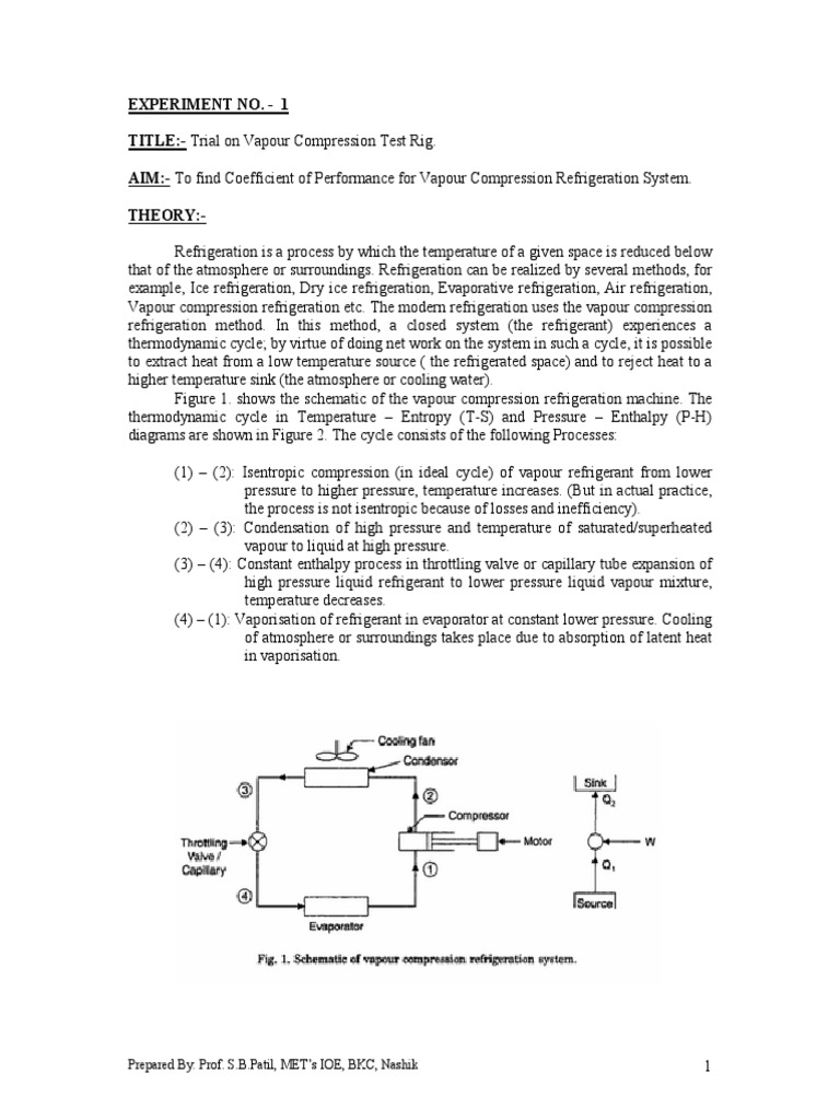 RAC Experiments Final | PDF | Air Conditioning | Heat Exchanger
