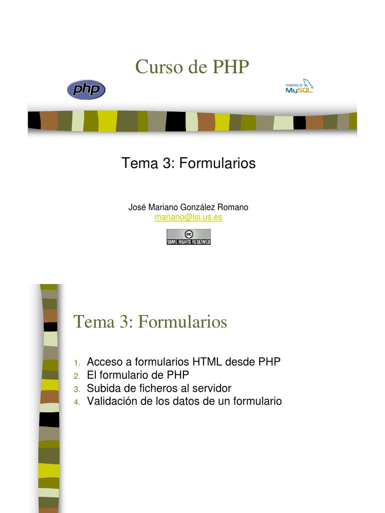 PHP Formularios | PDF | Servidor web | Internet y web