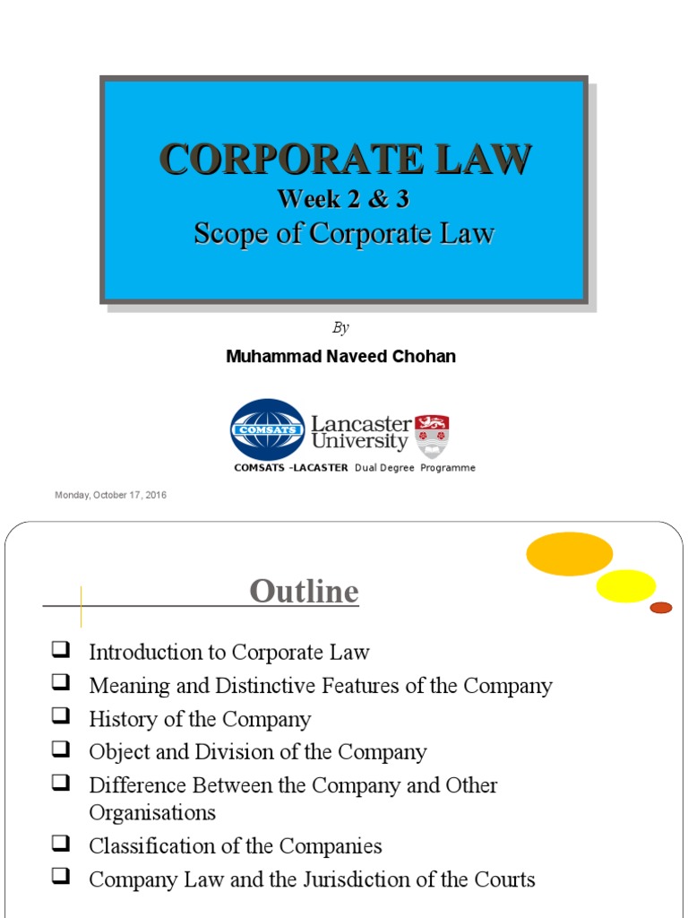Corporate Law Essentials | PDF | Corporate Law | Corporations