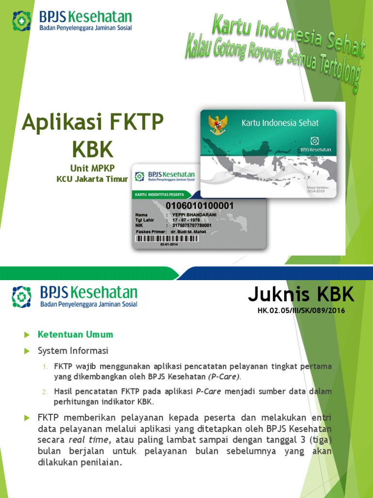 Aplikasi FKTP KBK PDF | PDF