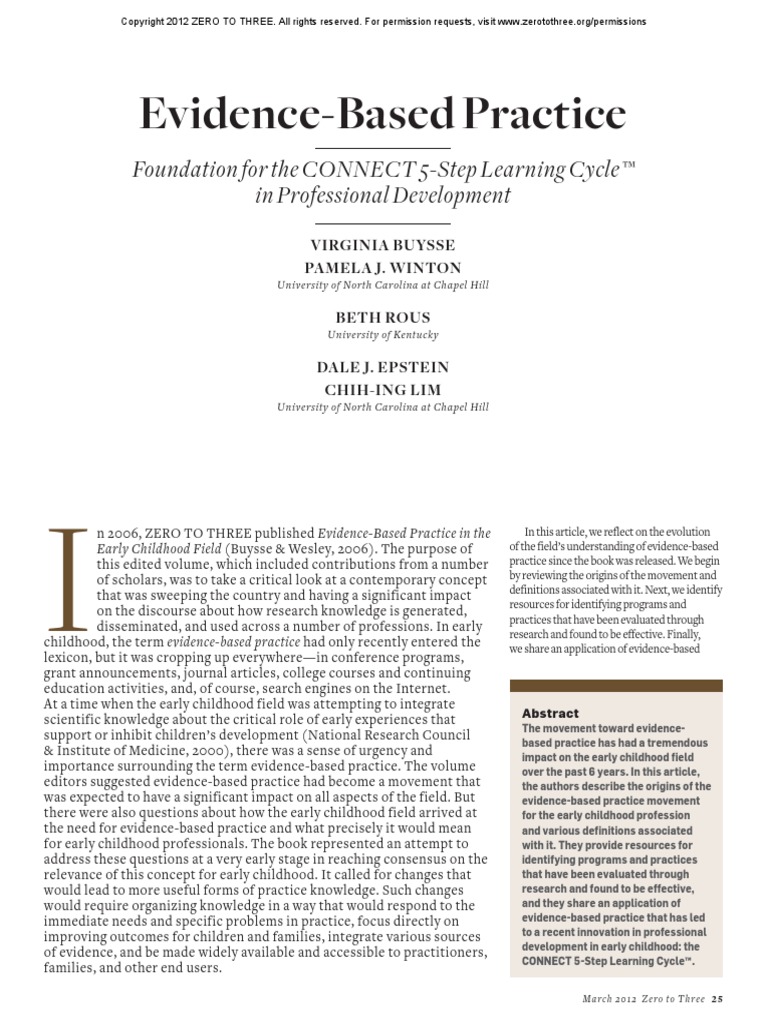 Evidence Based Practice | PDF