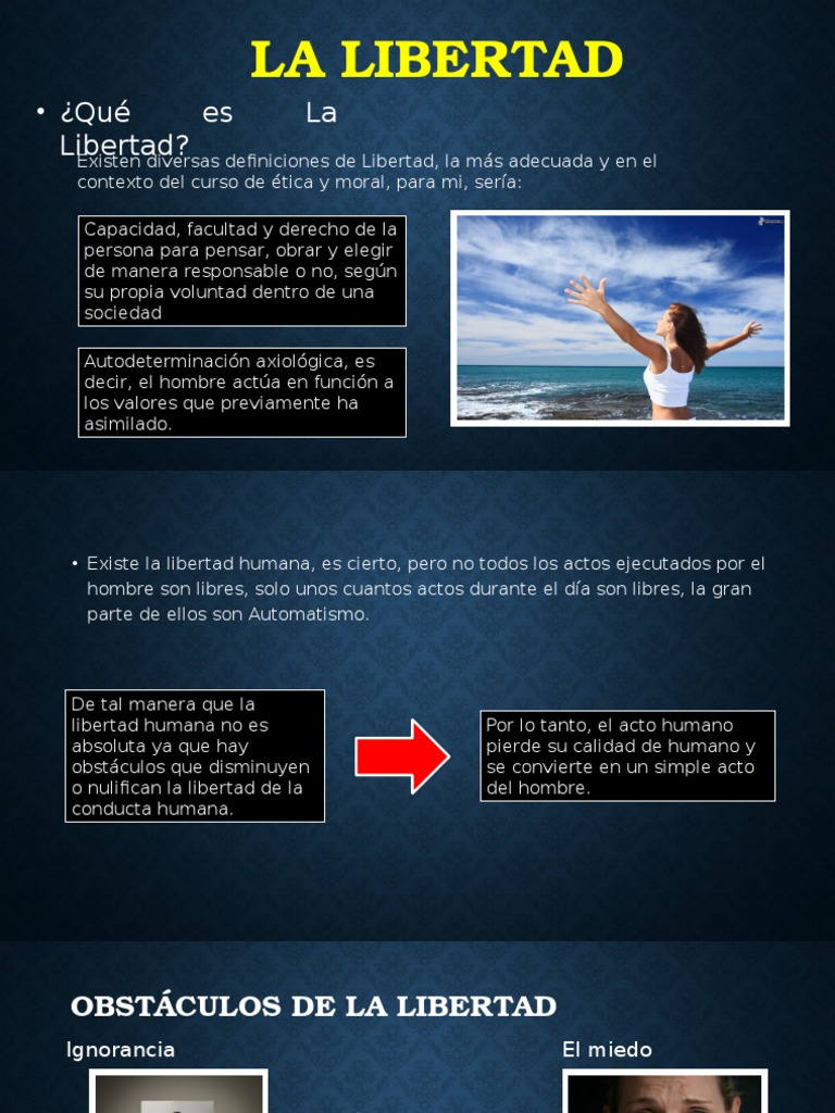 Diapositivas Libertad USIL | PDF | Libertad | Moralidad