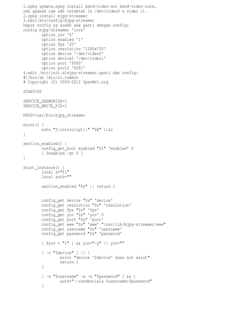 MJPG Streamer 2 Cam | PDF | Teaching Methods & Materials