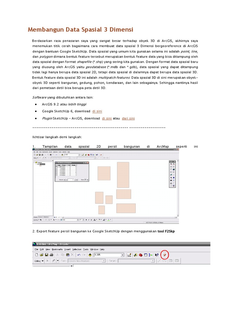 Membangun Data Spasial 3D di ArcGIS | PDF | Teknologi & Rekayasa