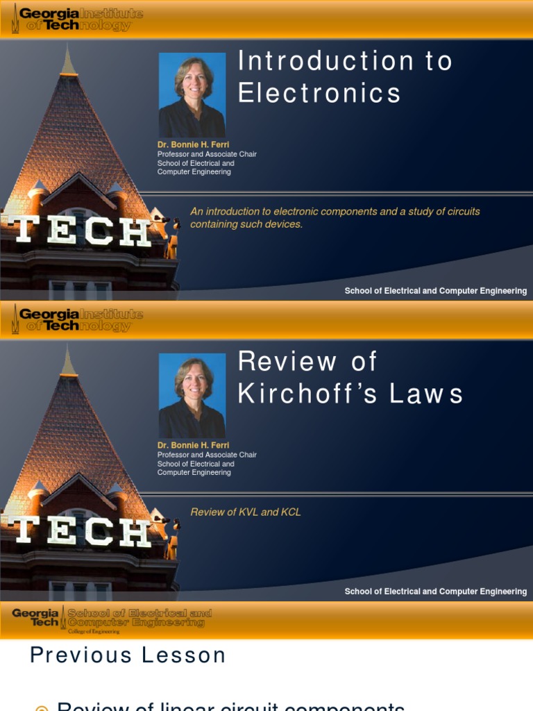 Introduction To Electronics: An Introduction To Electronic Components ...