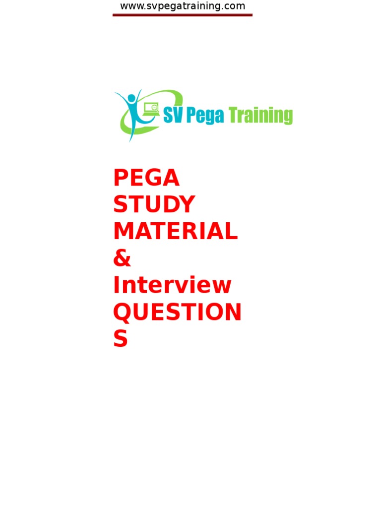 Pega Study Tutorial&Interview Questions | Download Free PDF | Class ...