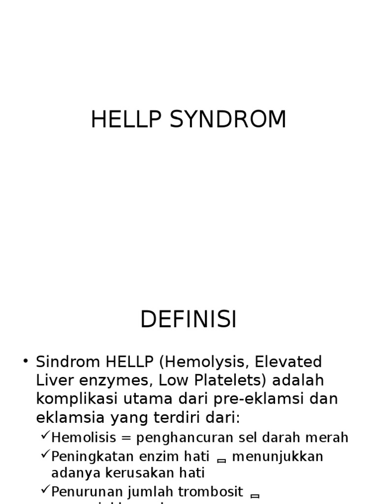 Askep HELLP Sindrom | PDF