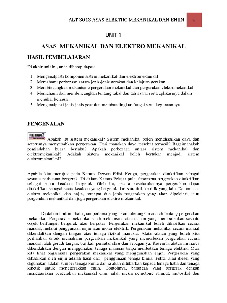 Documents - Tips - Full PJJ Modul Asas Elektromekanikal PDF | PDF