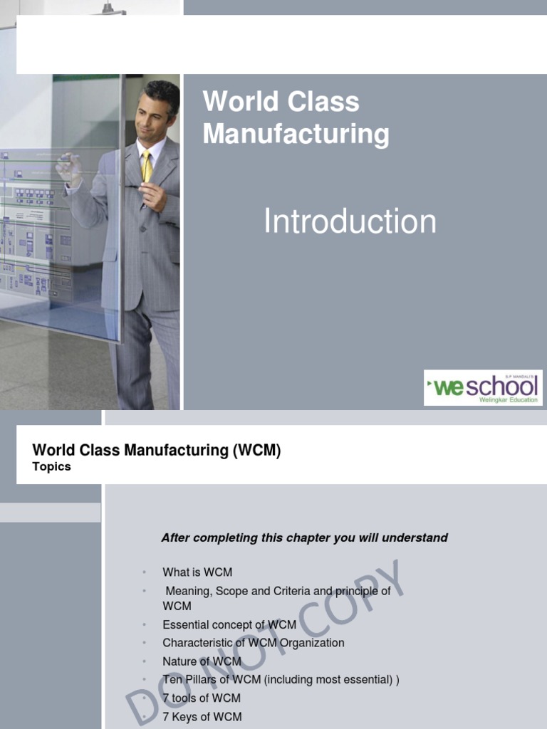 World Class Manufacturing Guide | PDF | Multinational Corporation ...