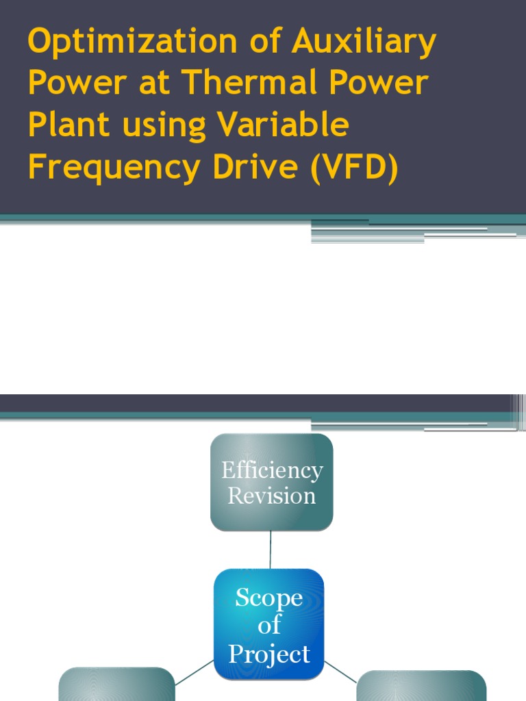 Optimization of Auxiliary Power at Thermal Power Plant Using Variable ...