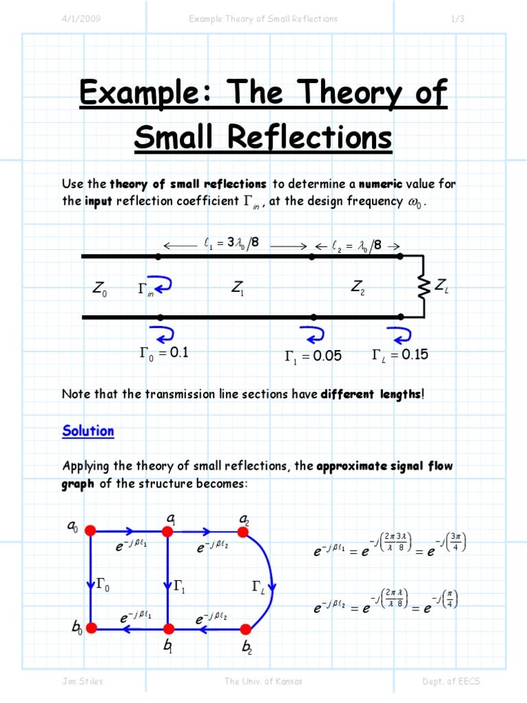 Example Theory of Small Reflections | PDF