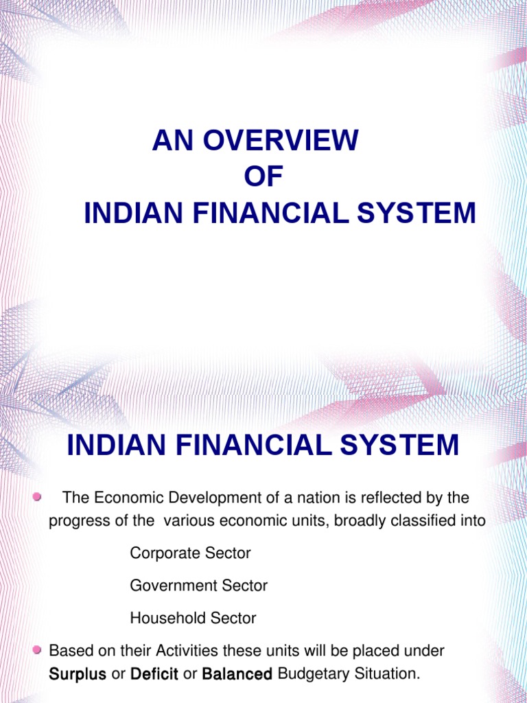 An Overview OF Indian Financial System | PDF