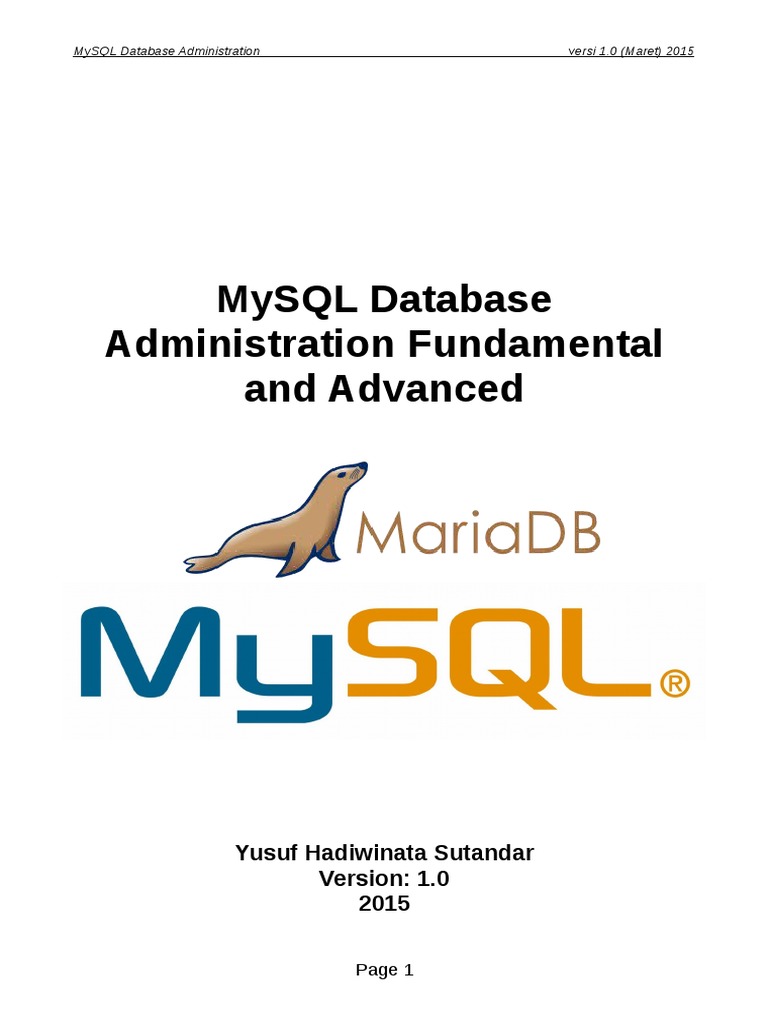Module MySQL-MariaDB FundamentalAndAdvanced | PDF