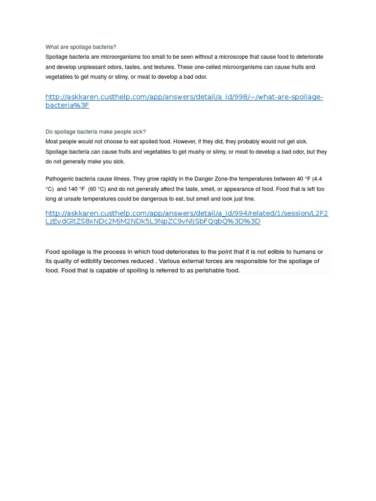 What Are Spoilage Bacteria | Mold | Decomposition