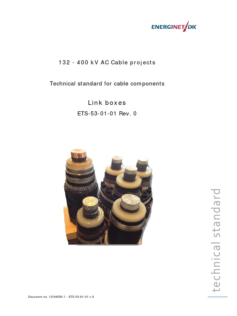 Link Boxes in Ehv Cables | PDF | Cable | Volt