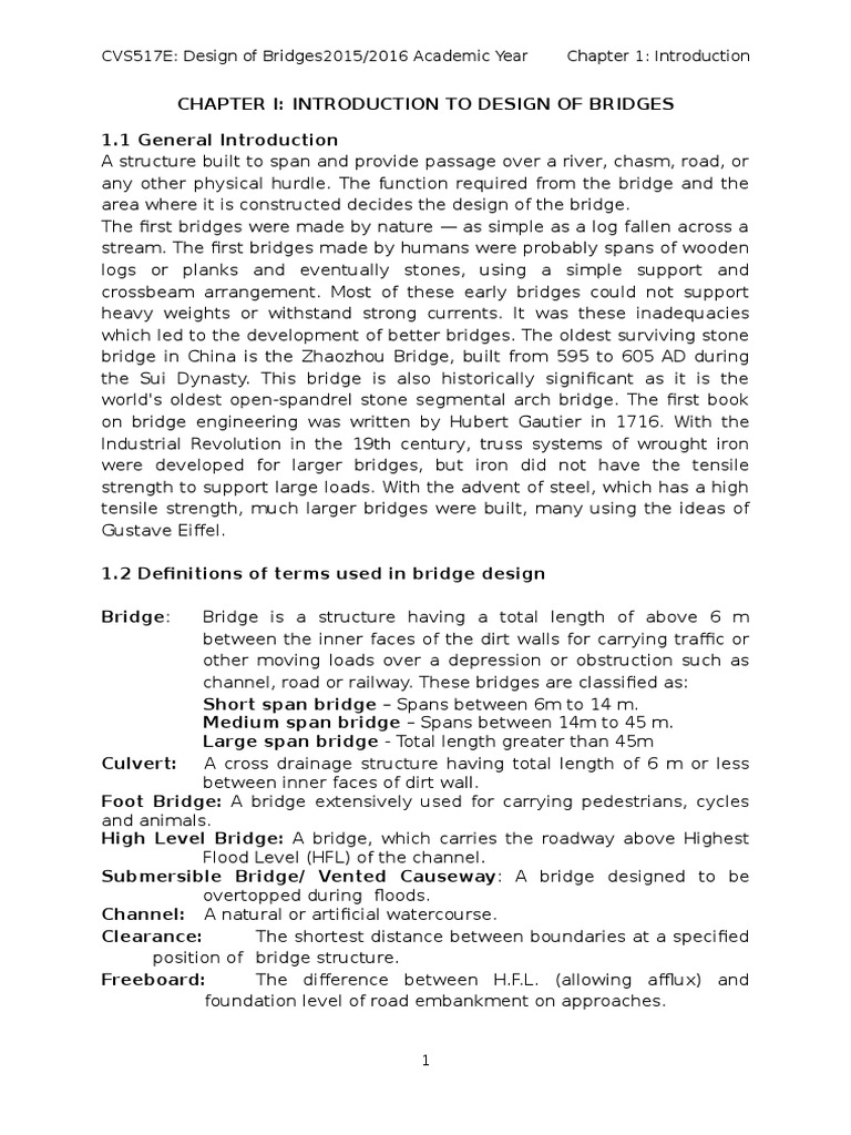 Introduction To Bridge Engineering | PDF | Bridge | Civil Engineering