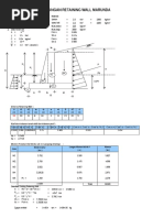 Perhitungan Bronjong: 1. Data Perencanaan 1.1 Dimensi | PDF