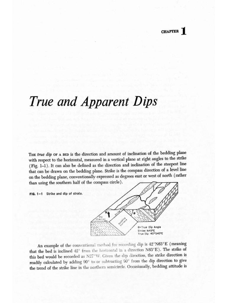 GLY4400 Lab5 True & Apparent Dips Handout | PDF