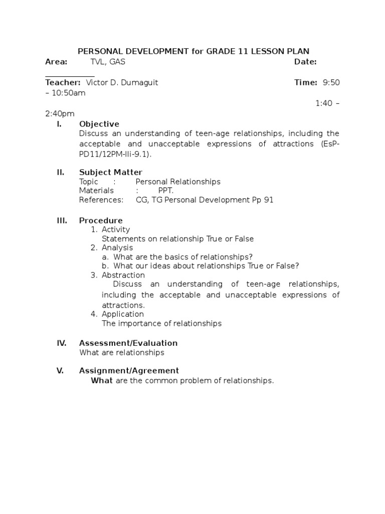 Personal Development 2nd Quarter | PDF