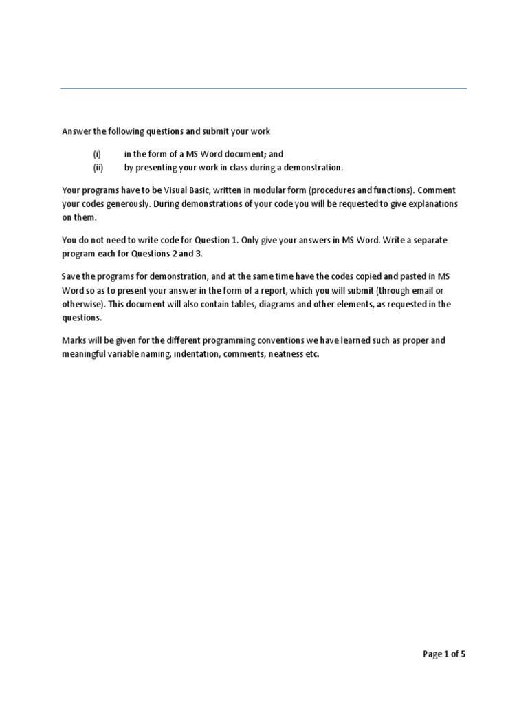 Computer Science 9608 Assignment PDF | PDF | Subroutine | Computer File