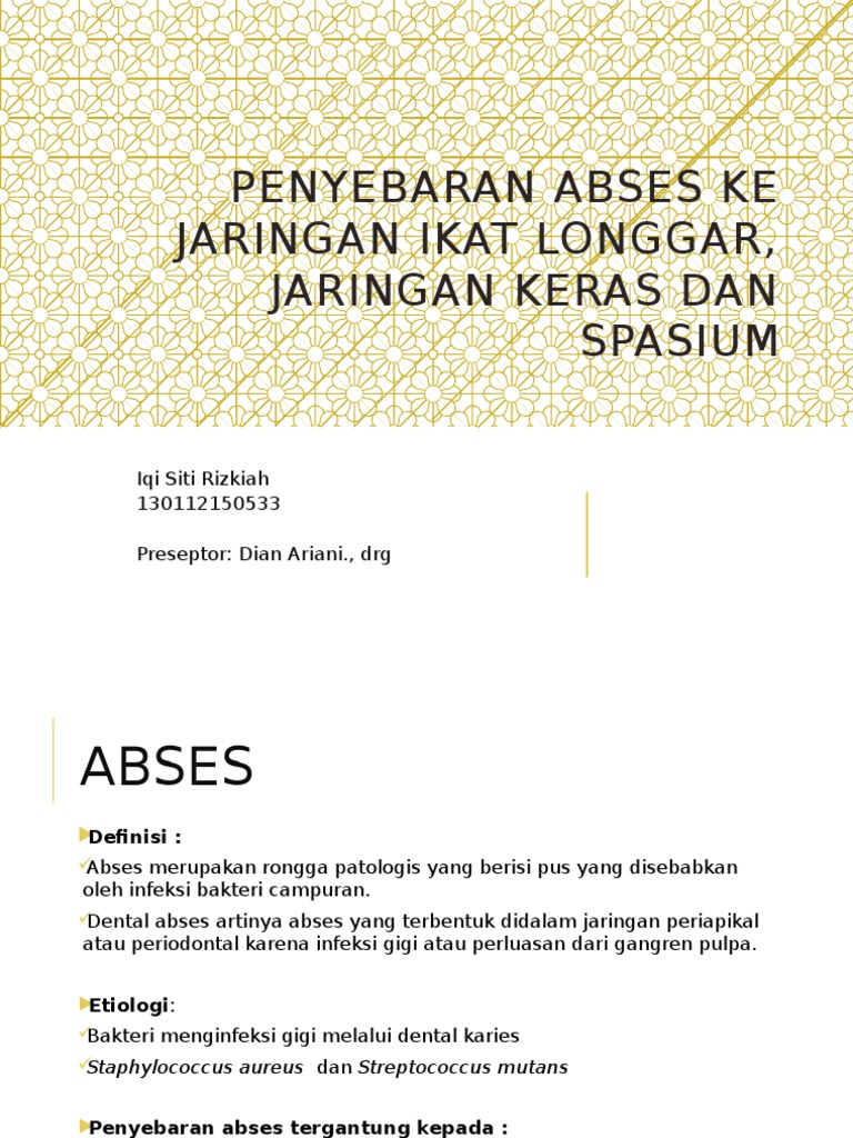 Penyebaran Abses Gigi | PDF