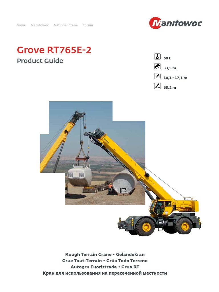 Tabela Guindaste Grove RT 765E | PDF