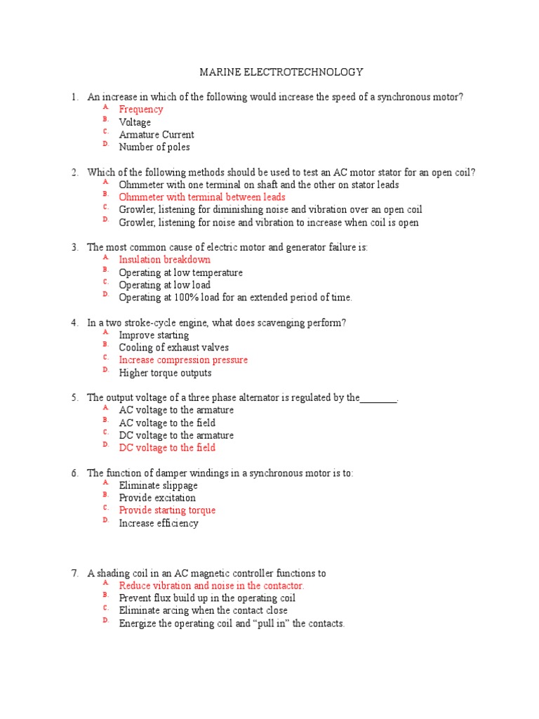 Marine Electrotechnology Fundamentals | PDF | Pressure Measurement | Electrical Resistance And ...