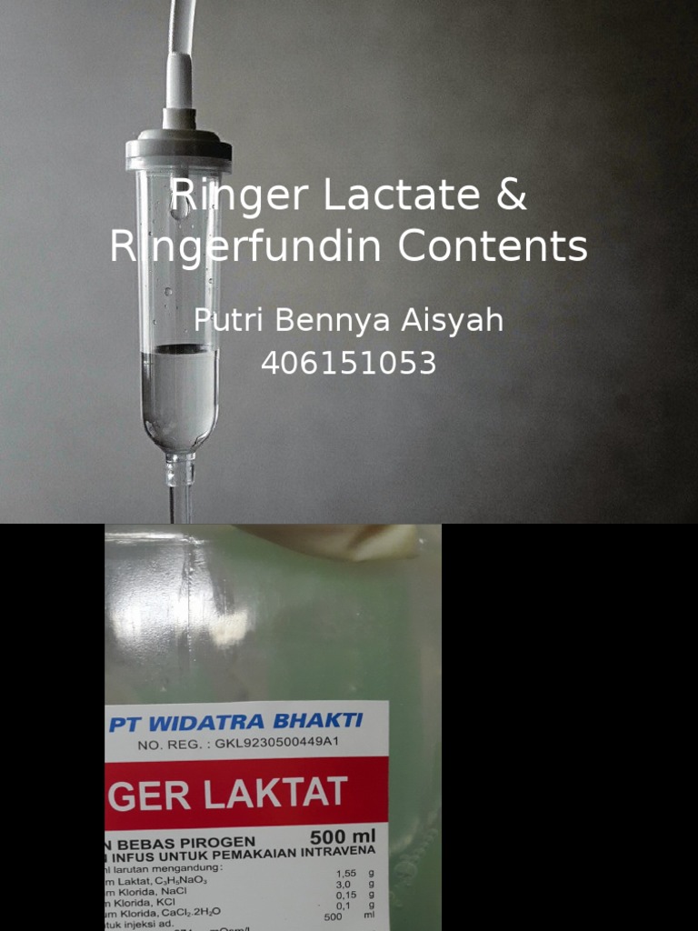 Ringer Lactate & Ringer Fundin Contents | PDF