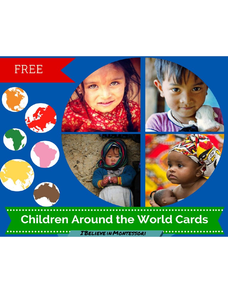 Montessori Children Around The World Cards | PDF | Travel