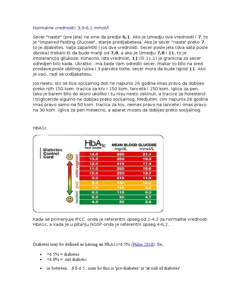 Normalne Vrednosti | PDF