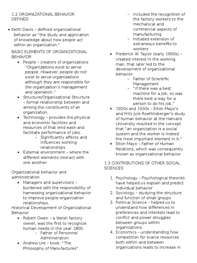 Hbo | PDF | Organizational Behavior | Interpersonal Relationships