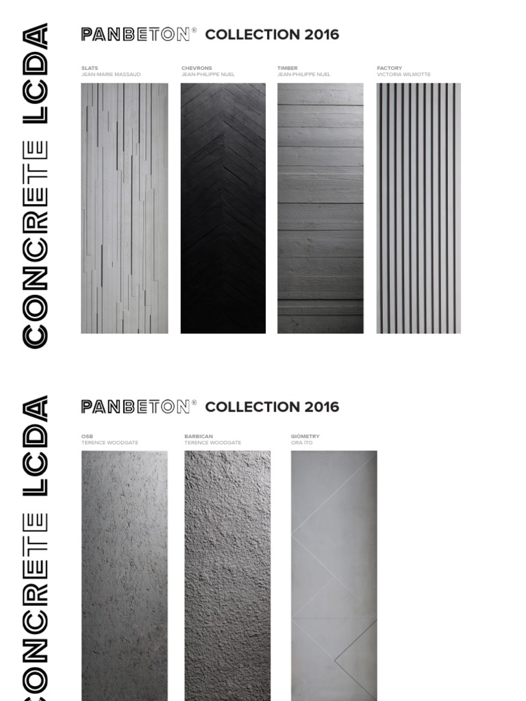 Concrete 57d661fde7202 Concrete Lcda Collection Panbeton | PDF
