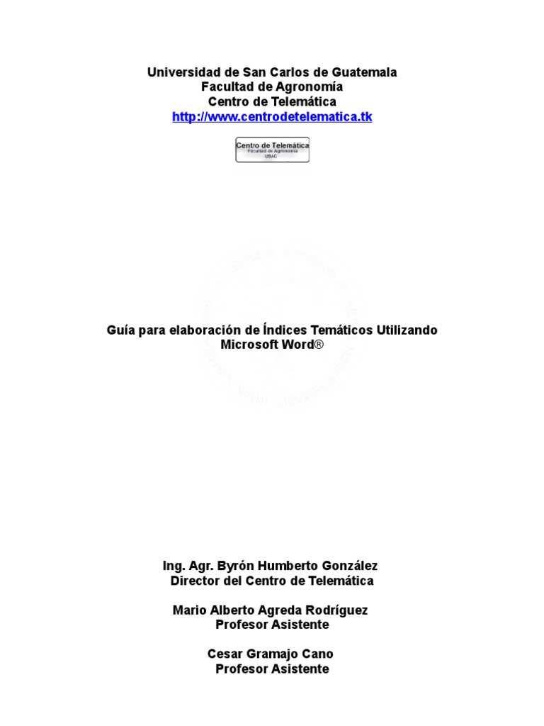 Guía Sobre Índices Temáticos | PDF