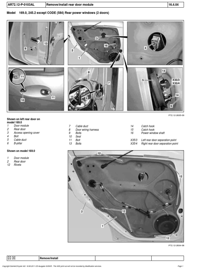 Rear Door Module PDF | PDF | Rivet | Screw