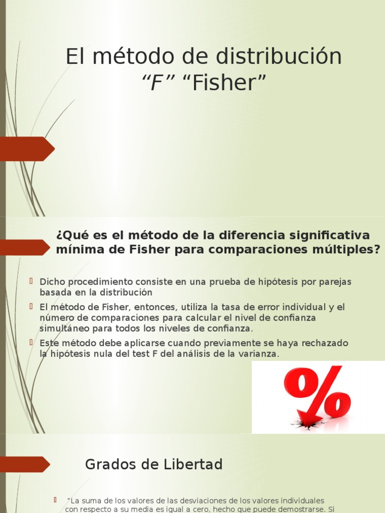 El Método de Fisher | PDF | Distribución de probabilidad | Método ...