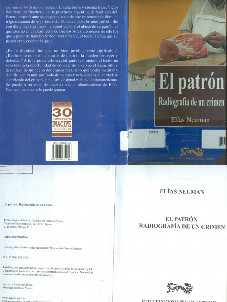 Libro El Patrón Radiografía de Un Crimen (E) | PDF