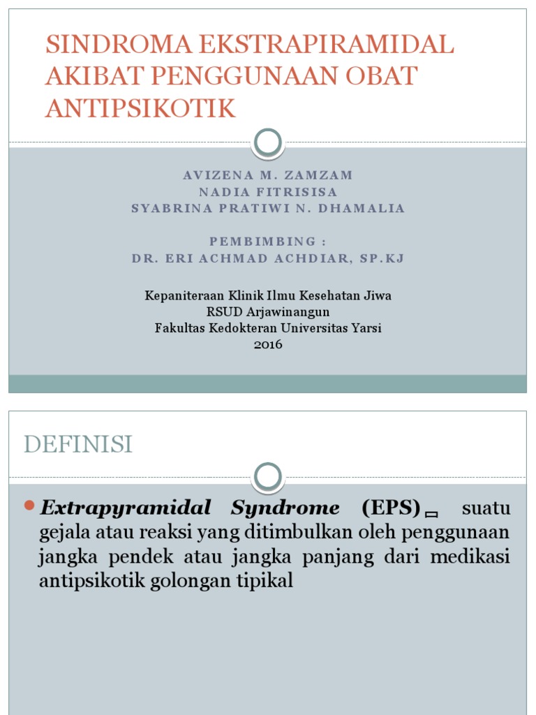 Gejala dan Diagnosis Sindrom Ekstrapiramidal | PDF | Pengembangan Diri ...