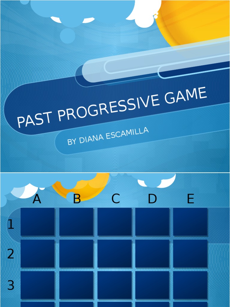Past Progressive Game | PDF