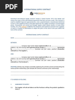 Import Contract Template Sample | PDF | Private Law | Justice