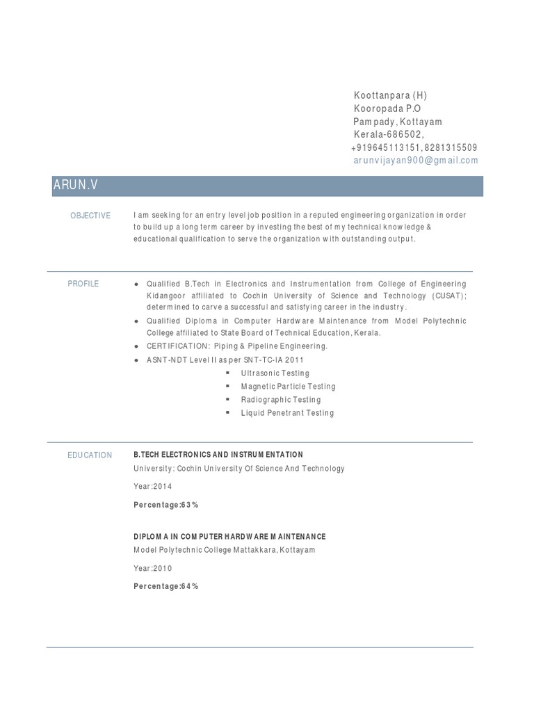 CCTV Resume | PDF
